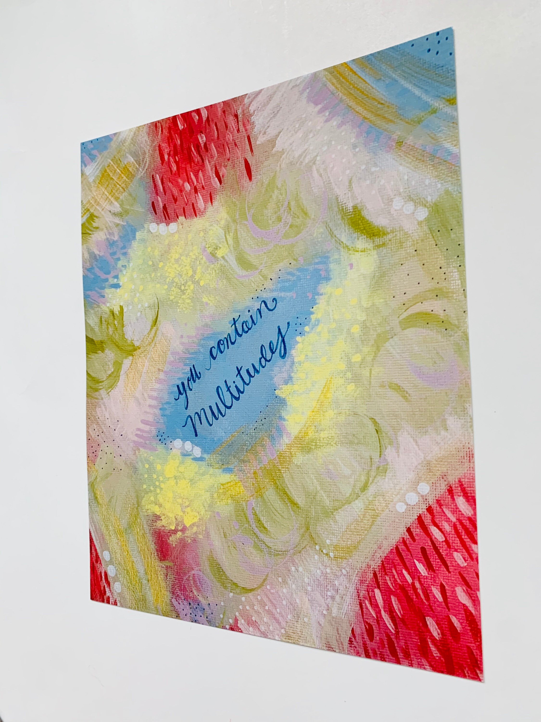 You Contain Multitudes Walt Whitman Mindfulness Art - Etsy UK