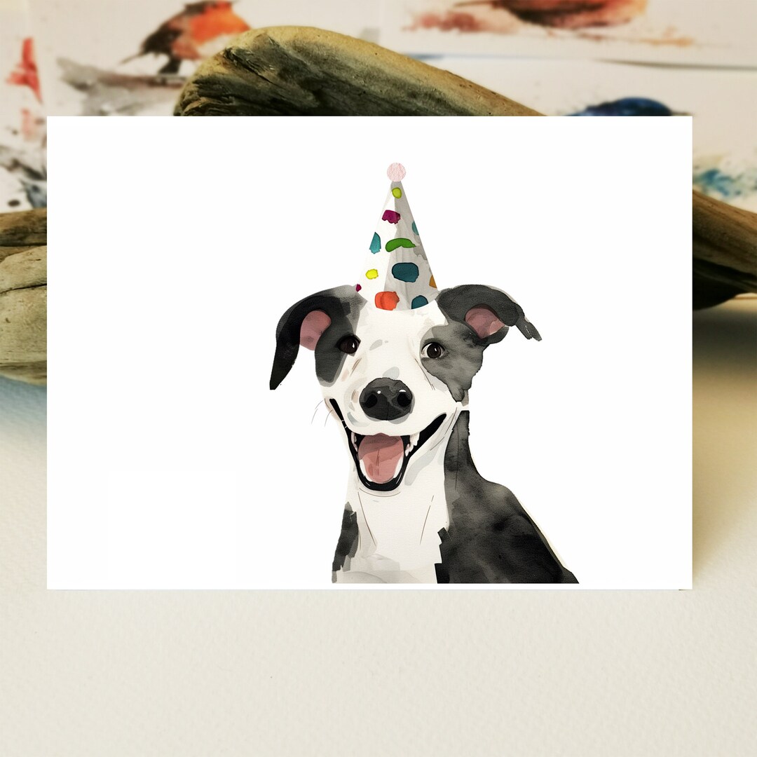 Happy Birthday Whippet Dog | Whippet Mom | Funny Whippet Birthday Card ...