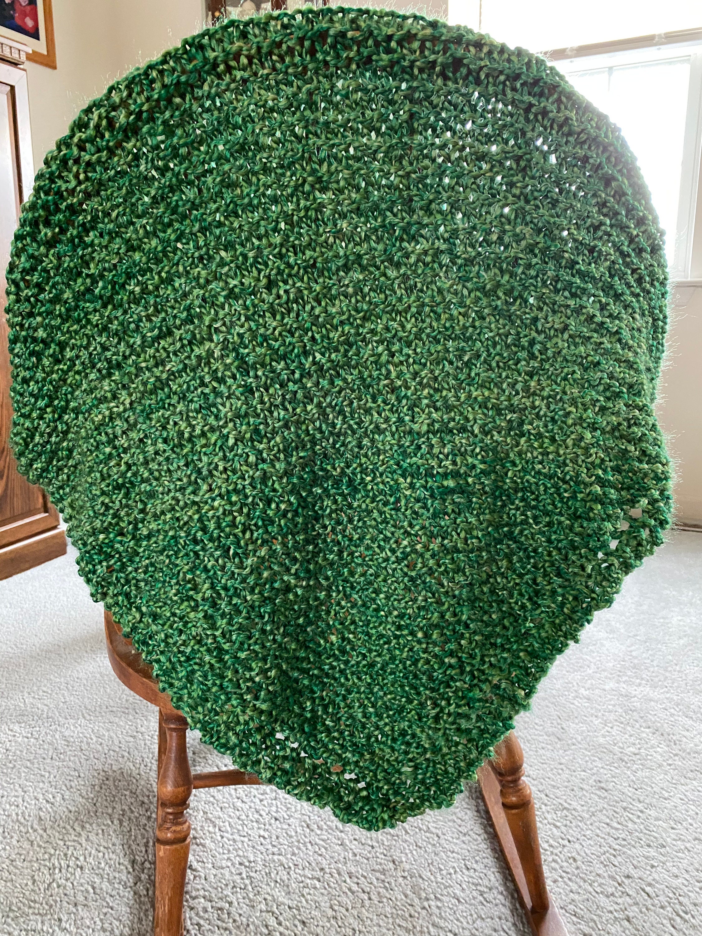 Hand-knit Triangular Prayer Shawl/Comfort Shawl in multiple | Etsy