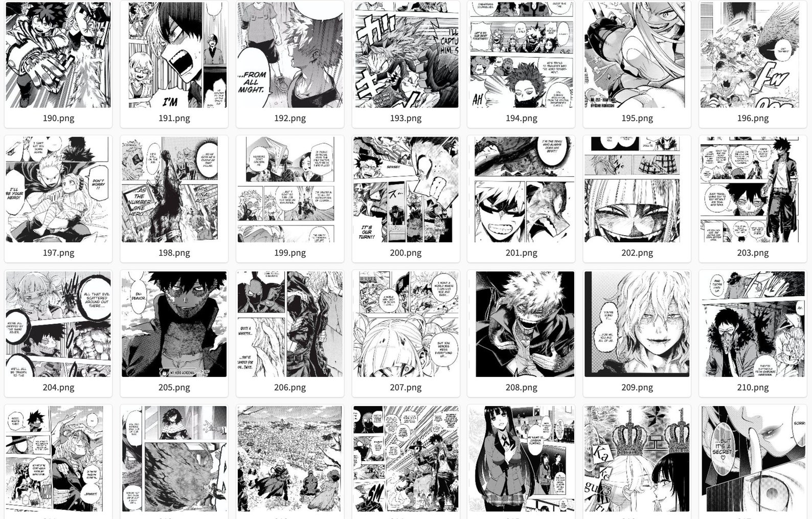 630 Manga Panels (MIX) [insant Digital Download] Manga/anime Wall ...