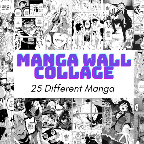 200 Manga Panels MIX instant Digital Download Manga/anime - Etsy