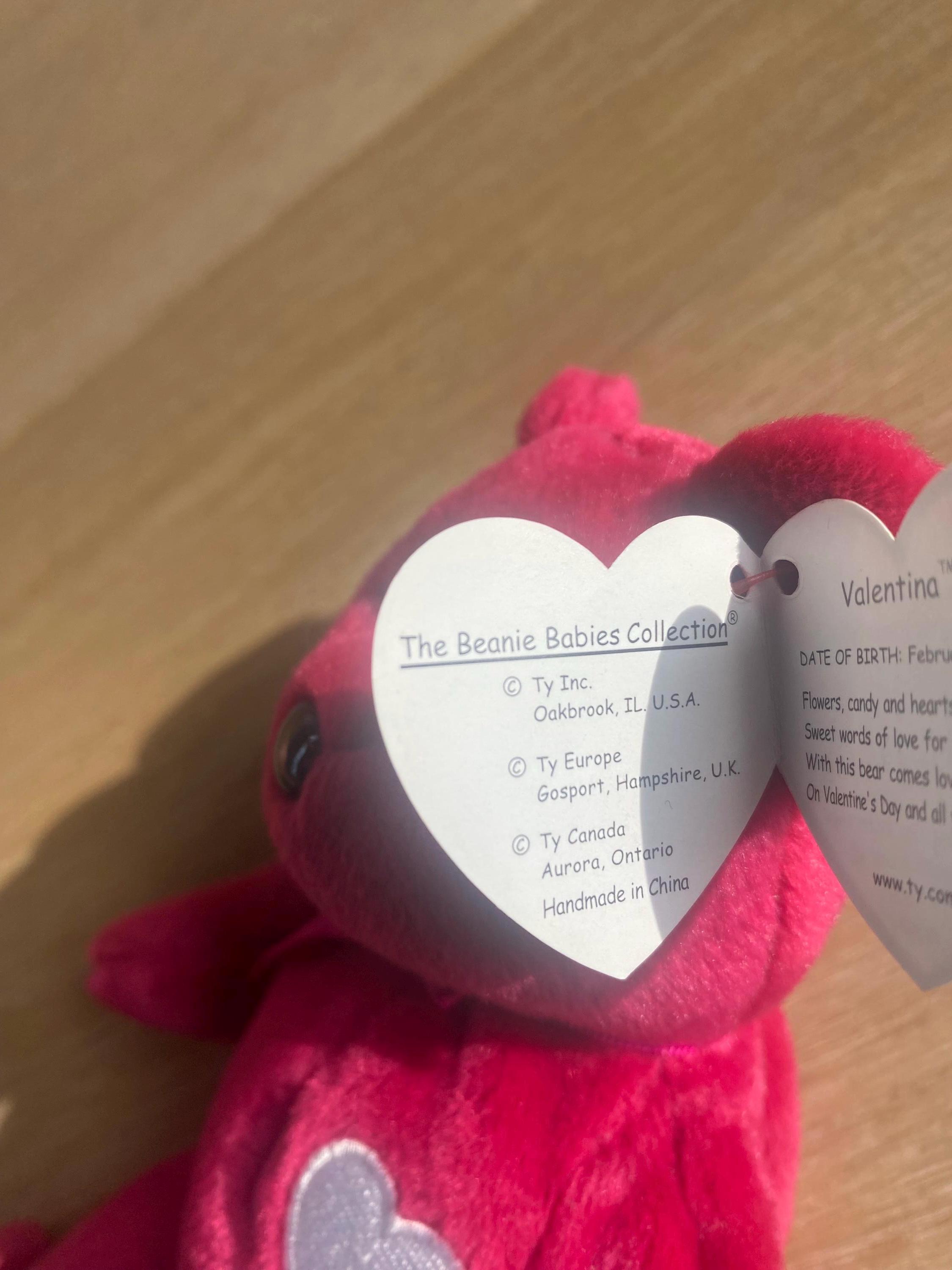 Valentina Ty Beanie Baby PE Pellet 1998/1999 Tag Errors/no Watermark ...