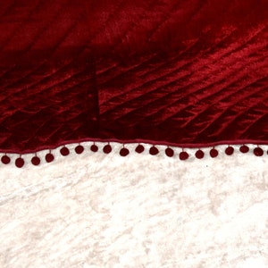 Deep Red Velvet Quilt King Blanket Velvet Comforter Bedspread Weighted ...