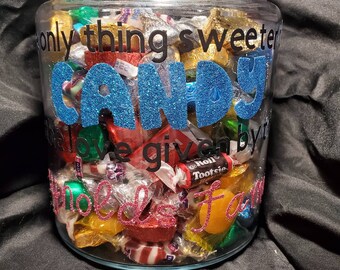Personalized Candy Dish - Etsy