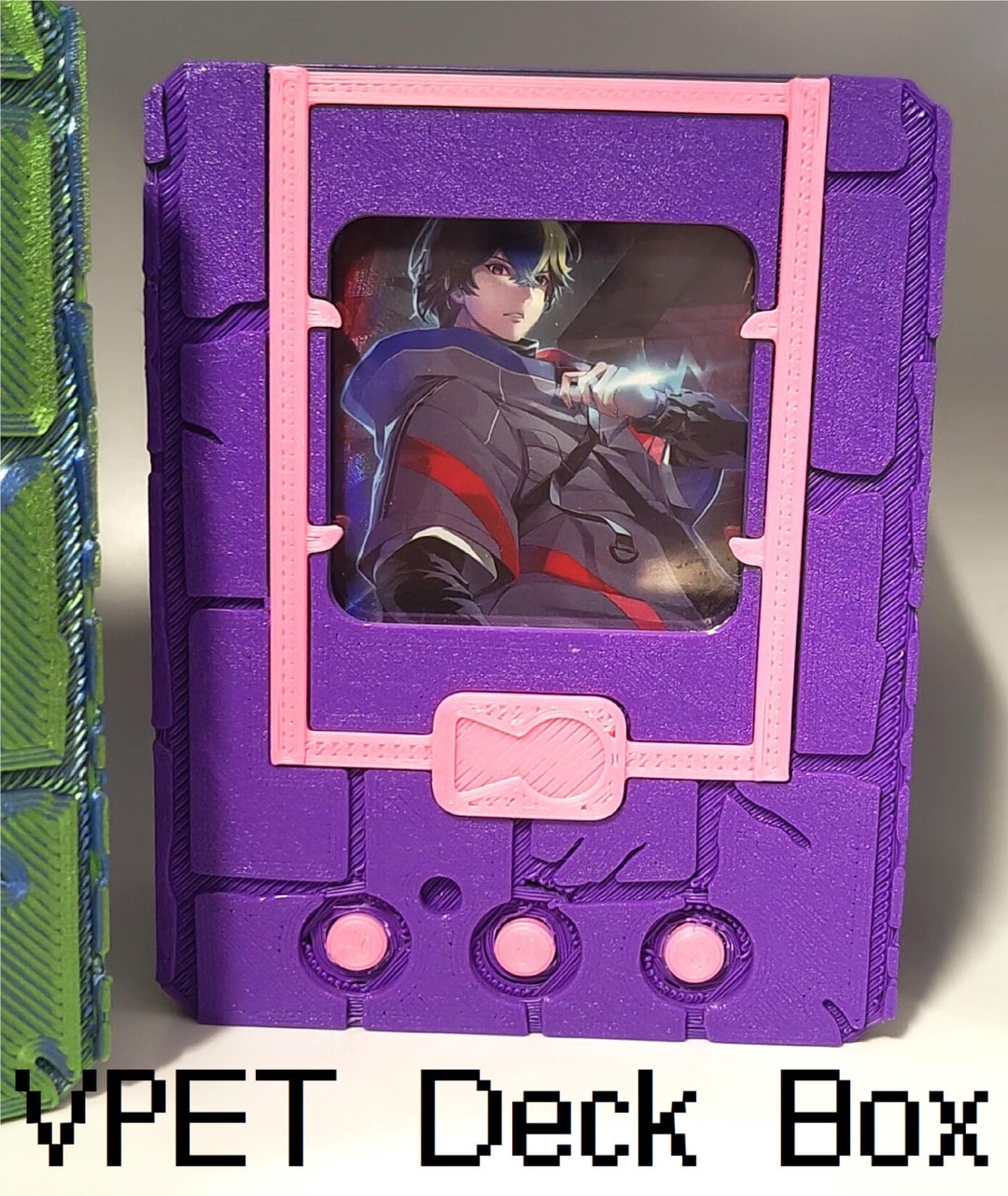 V-pet Deck Box DTCG 3D Printed - Fits up to 55 Cards - Customisable ...