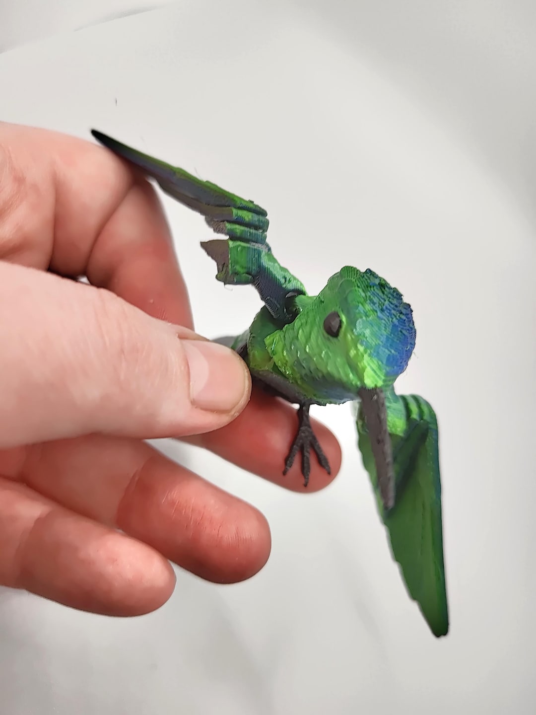 3D Printed Articulated Hummingbird Model: Poseable Bird Fidget - Etsy ...