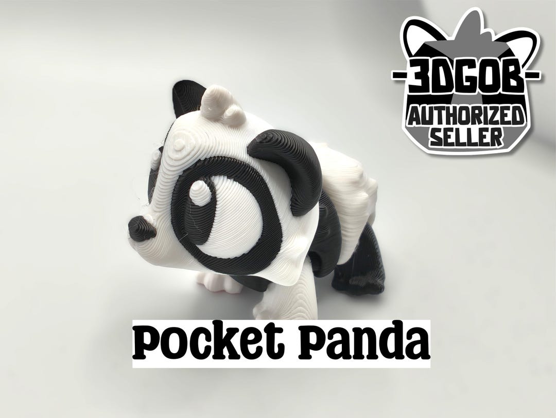 Articulated Panda Fidget Model – Flexible 3D Printed Panda - Pocket ...