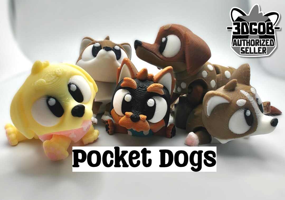 Articulated Dog Fidget Dachshund Golden Retriever Shiba Inu Yorkshire ...