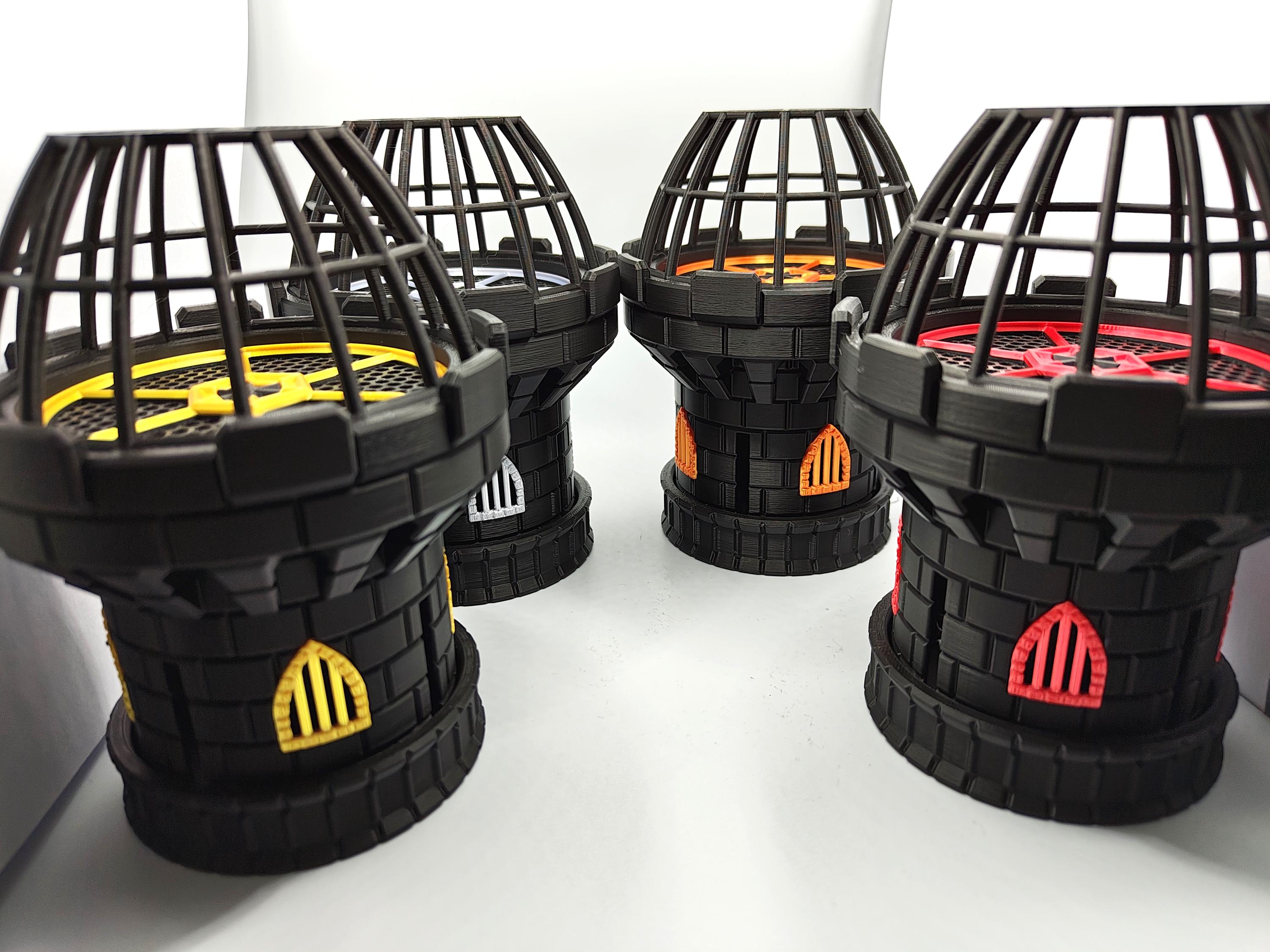 Mechanical Castle Dice Spinner – 3D Printed Interactive Spinning ...