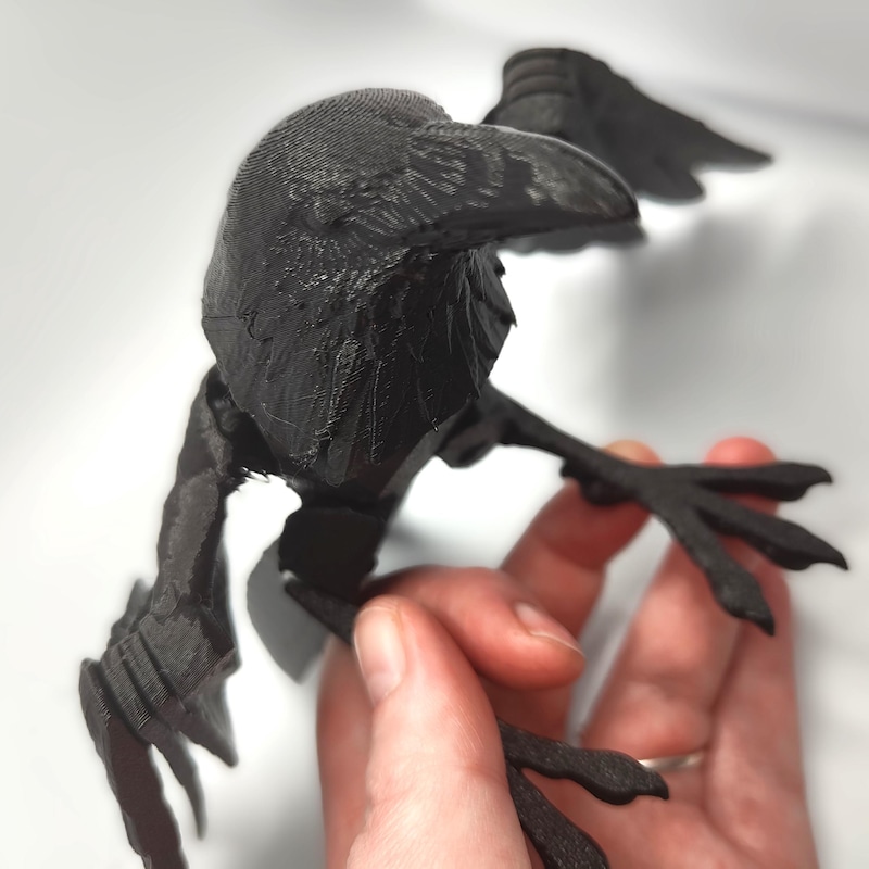 Raven 3d Printed Toy - Etsy UK