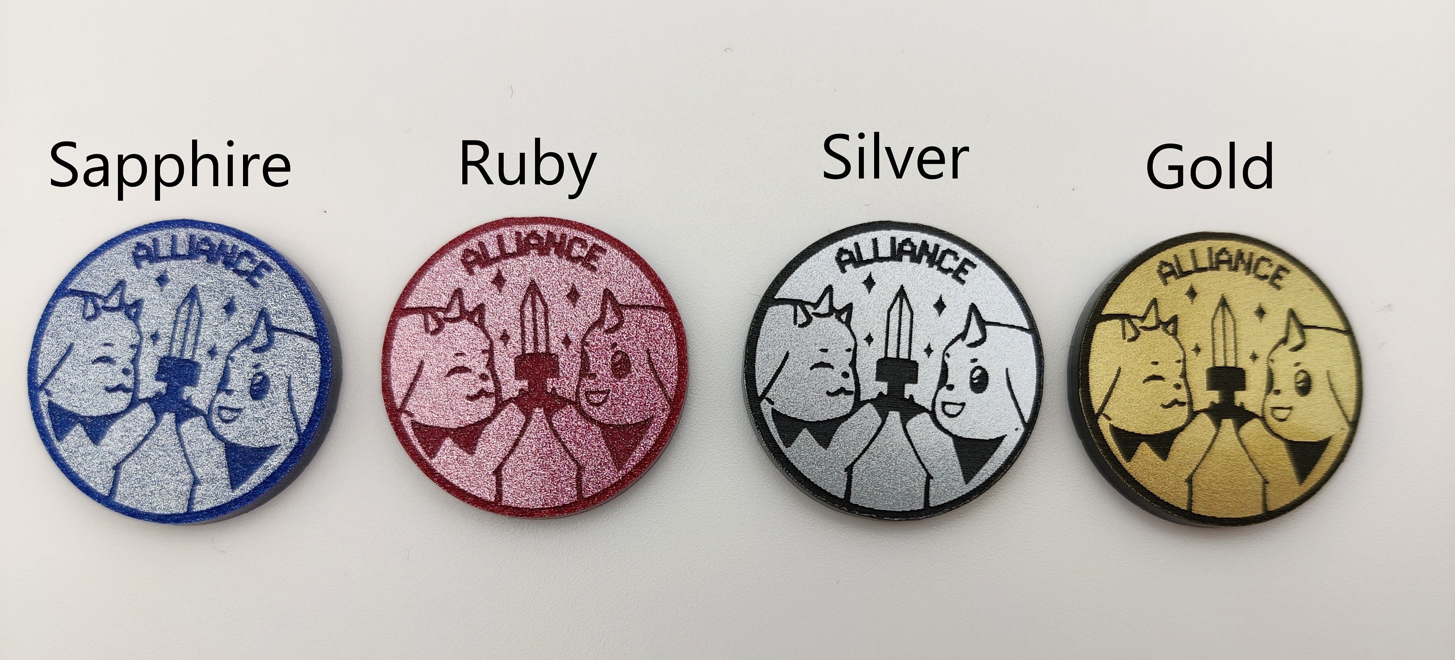 Acrylic Keyword Game Counters: Laser Cut Tokens - Etsy