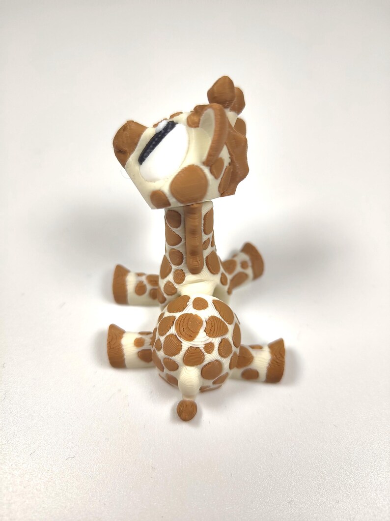 Articulated Giraffe Fidget Model – Flexible 3D Printed Giraffe Pocket ...