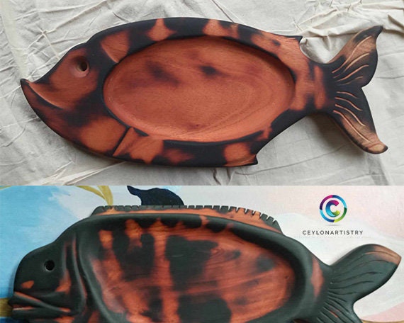 Handmade Wooden Plate Mahogany Teak - Etsy