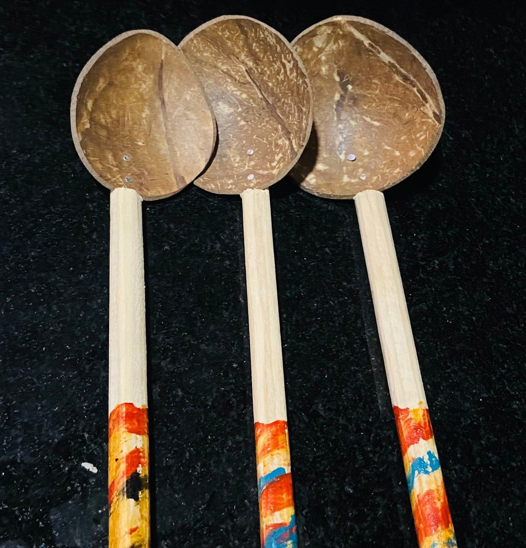 Natural Coconut Shell Spoons | Organic Cooking | Made Out of Natural ...