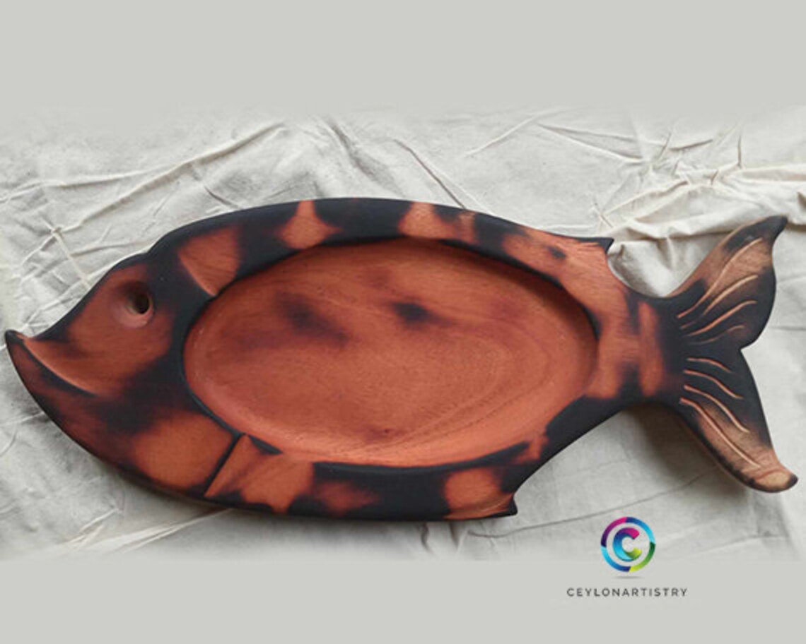 Handmade Wooden Plate Mahogany Teak - Etsy