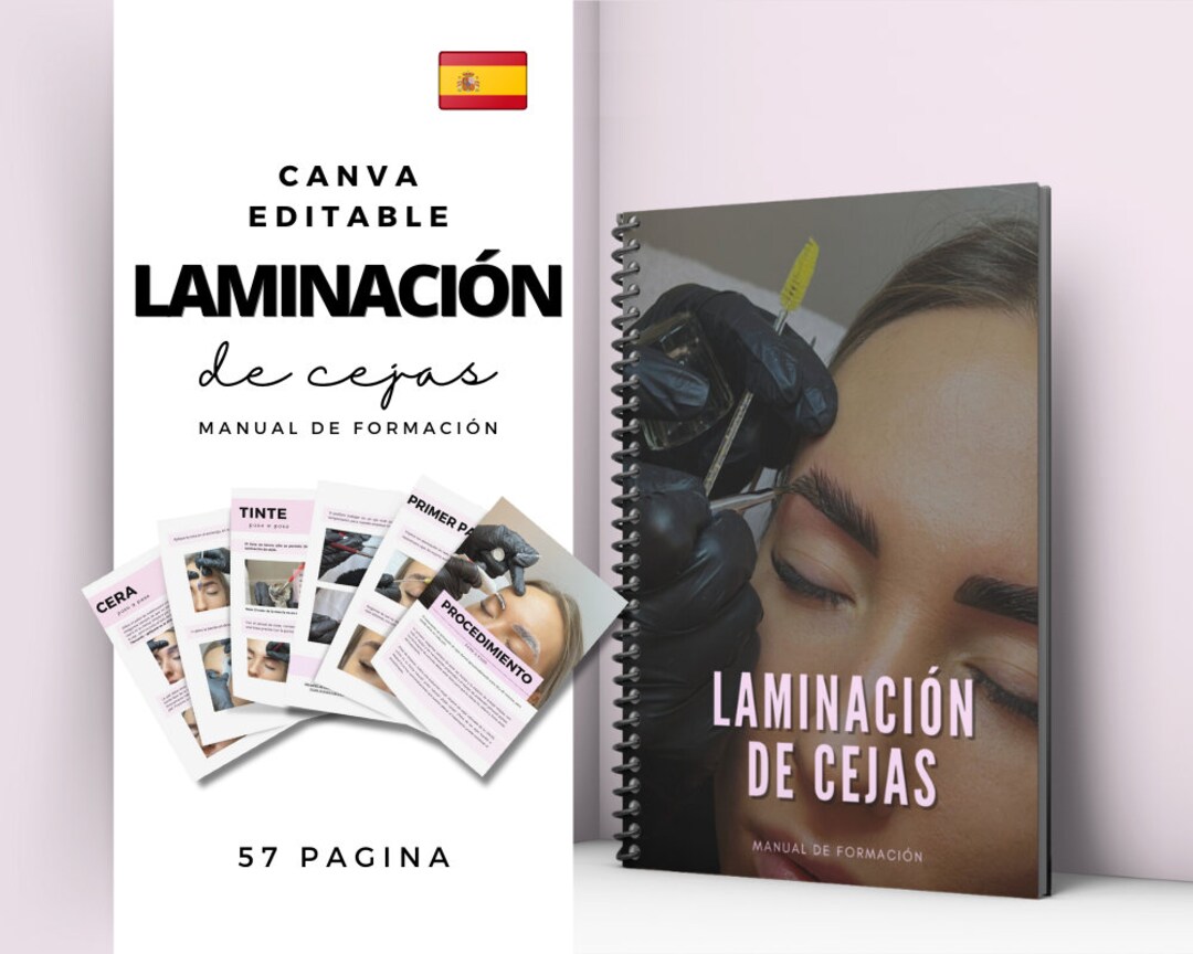 Spanish Brow Lamination Training Manual.eyebrow Lamination and Tint,wax ...