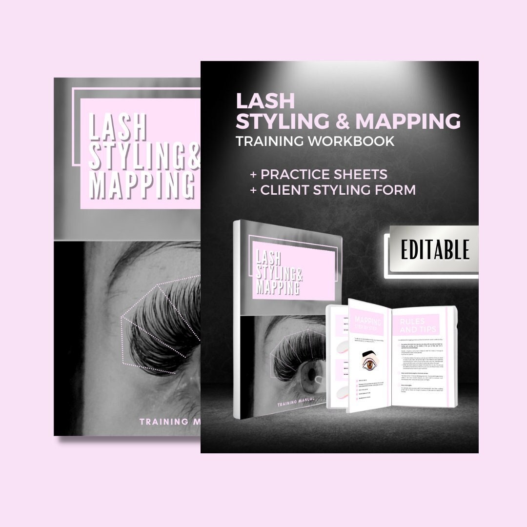 Lash Styling and Mapping Training Workbook.lash Maps.practice - Etsy
