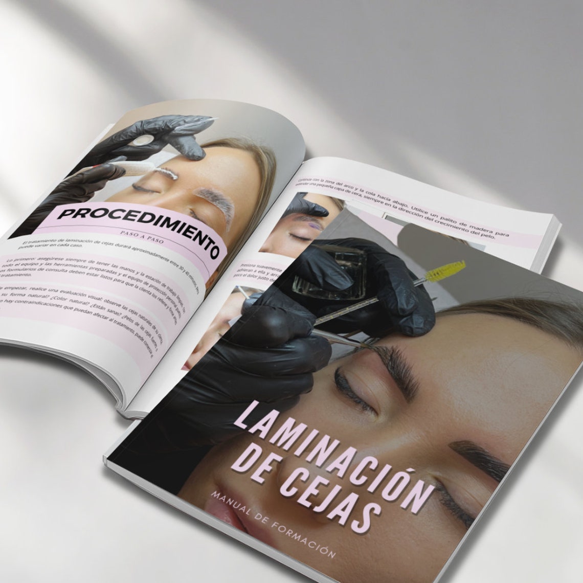 Spanish Brow Lamination Training Manual.eyebrow Lamination and Tint,wax ...