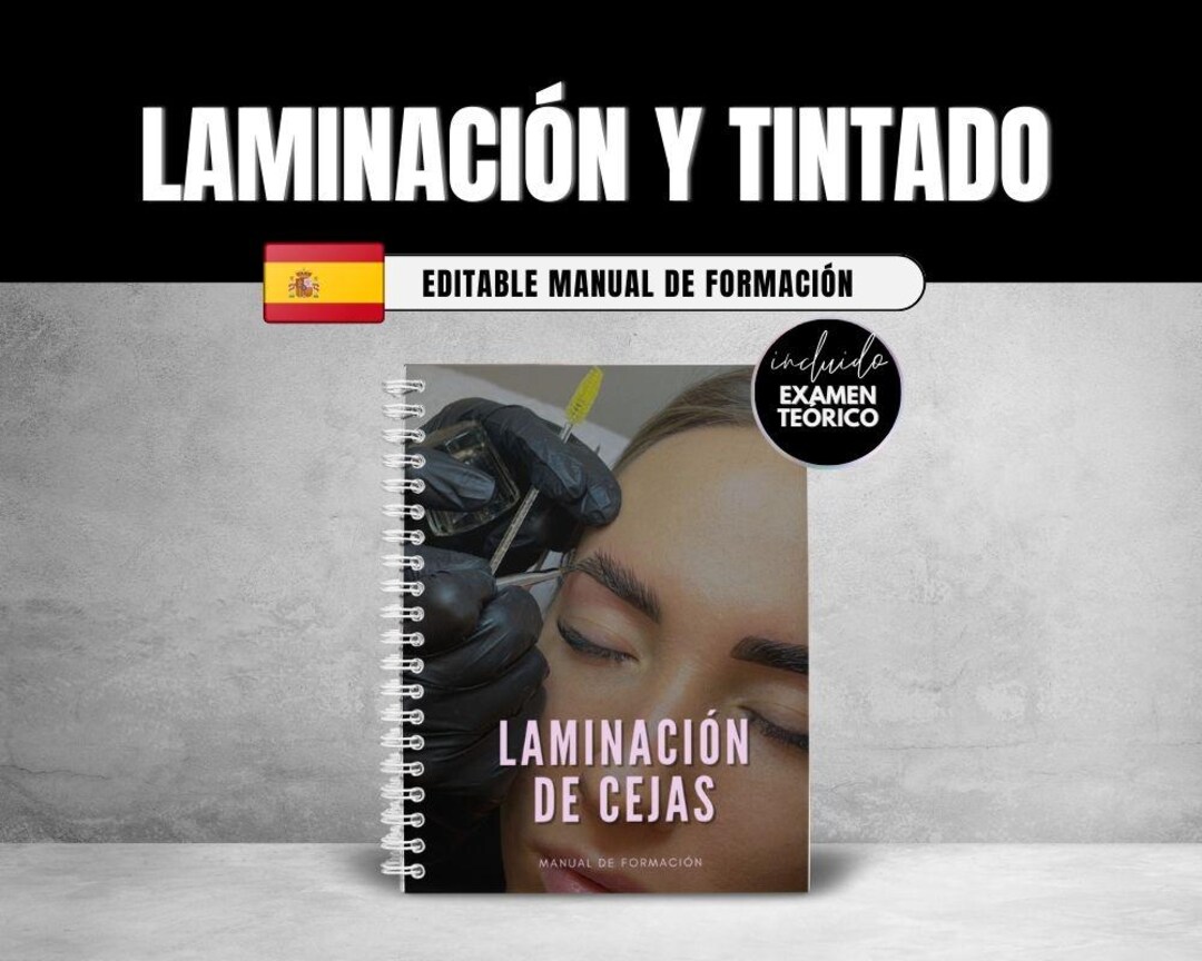 Spanish Brow Lamination Training Manual.eyebrow Lamination and Tint,wax ...