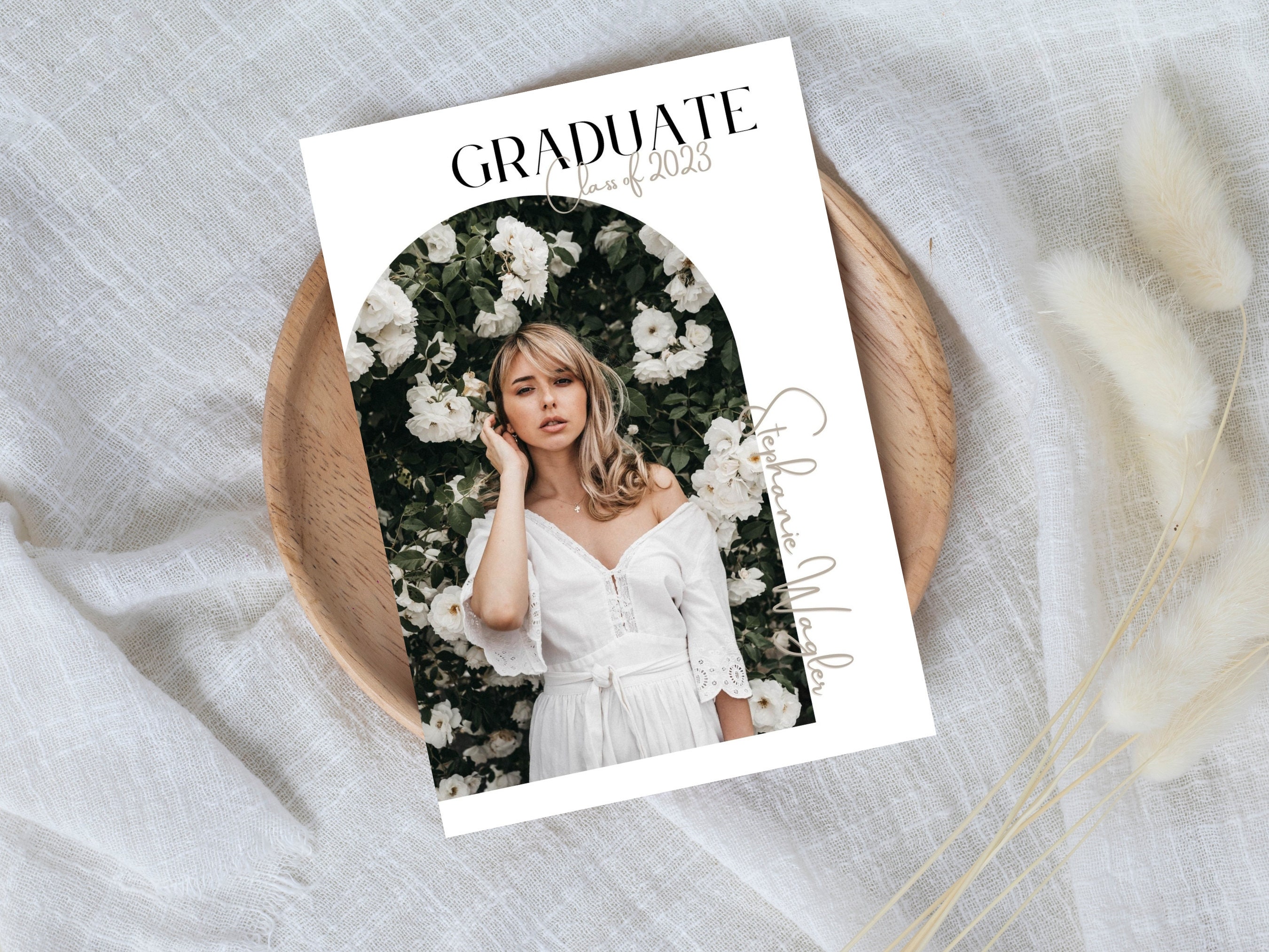 Senior Graduation Party Invitation Template, Printable Grad Invites ...