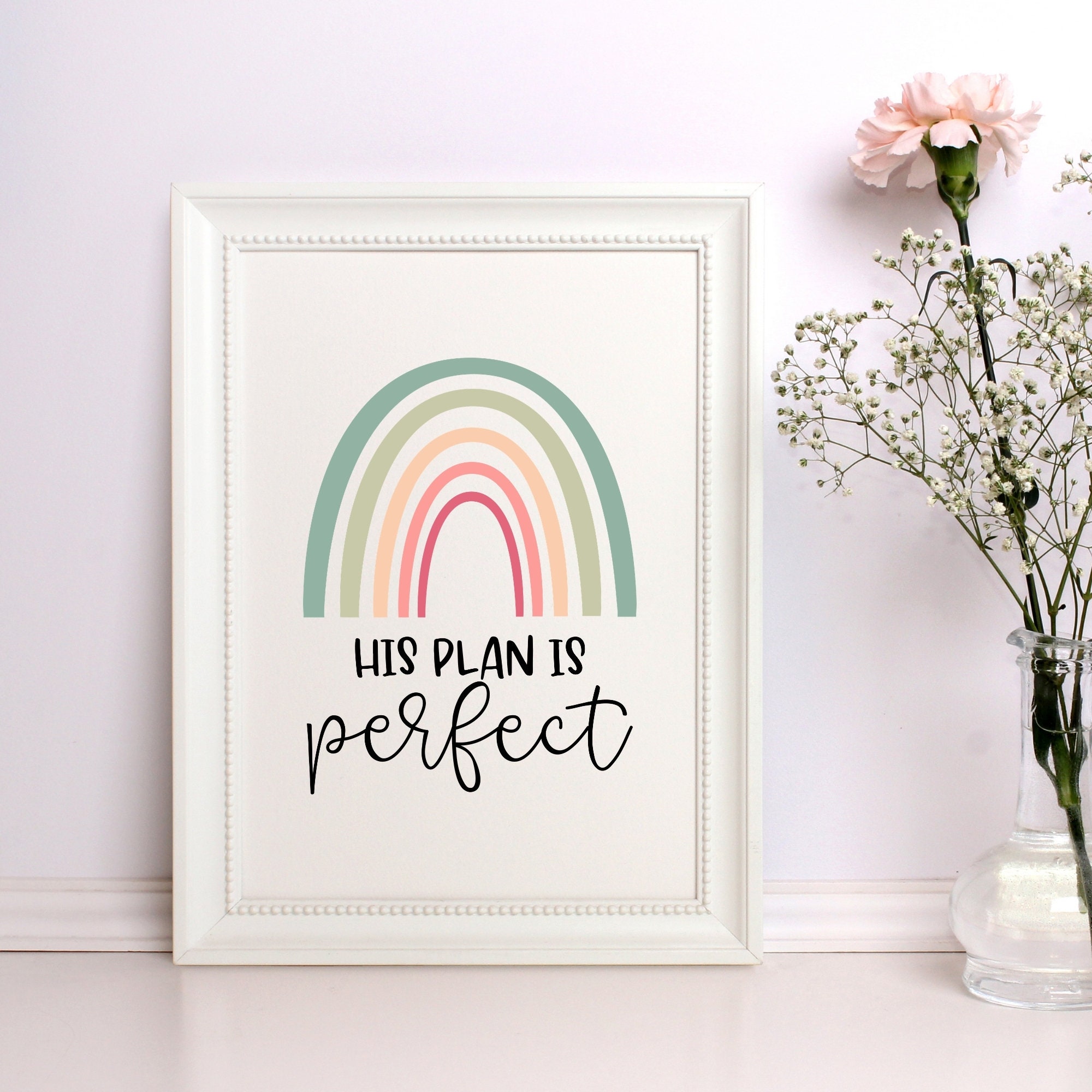 His Plan is Perfect SVG, Christian Rainbow, Religious PNG Files for ...