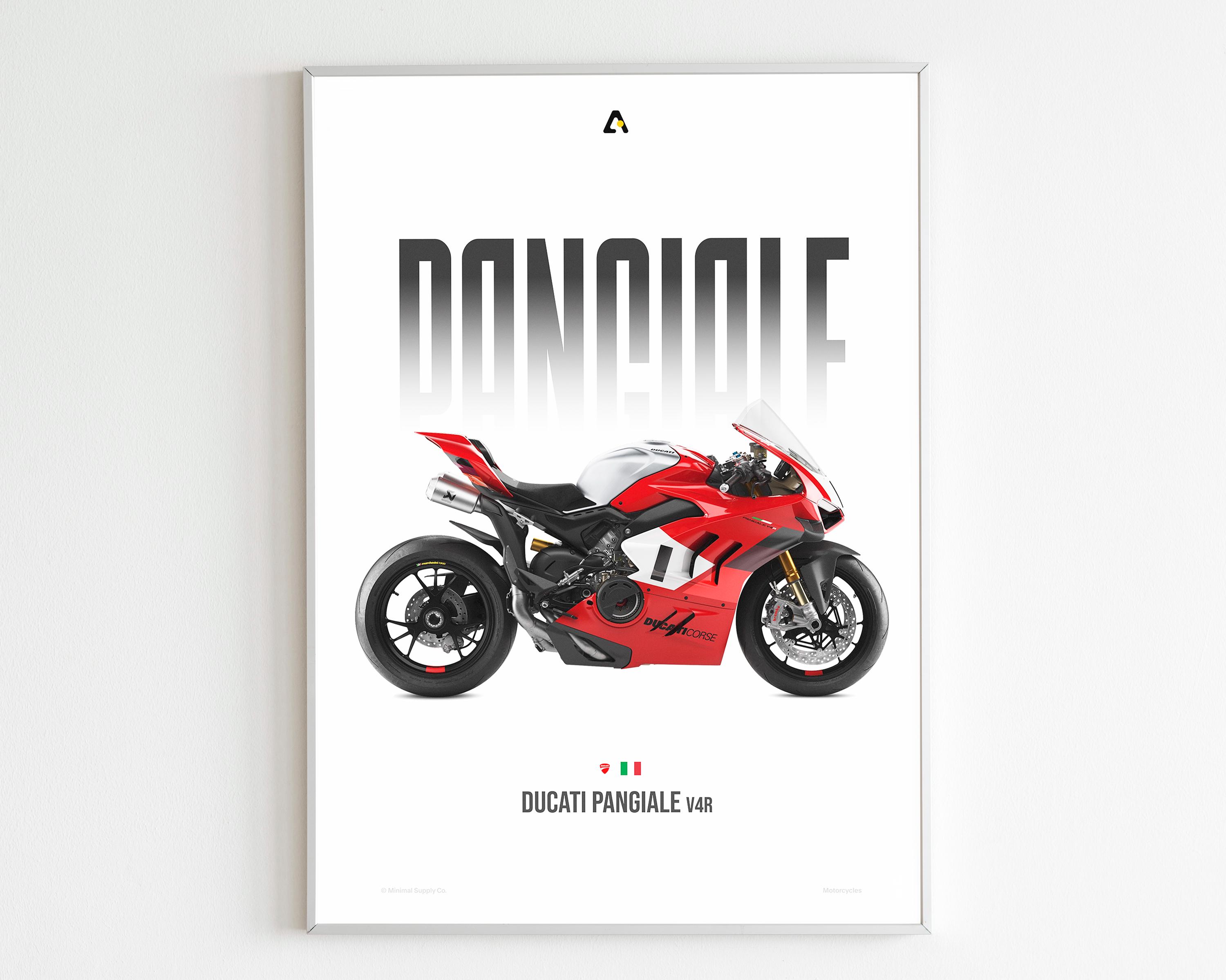 Ducati Panigale V4R Poster | Italian Superbike Wall Art | Ducati V4 ...