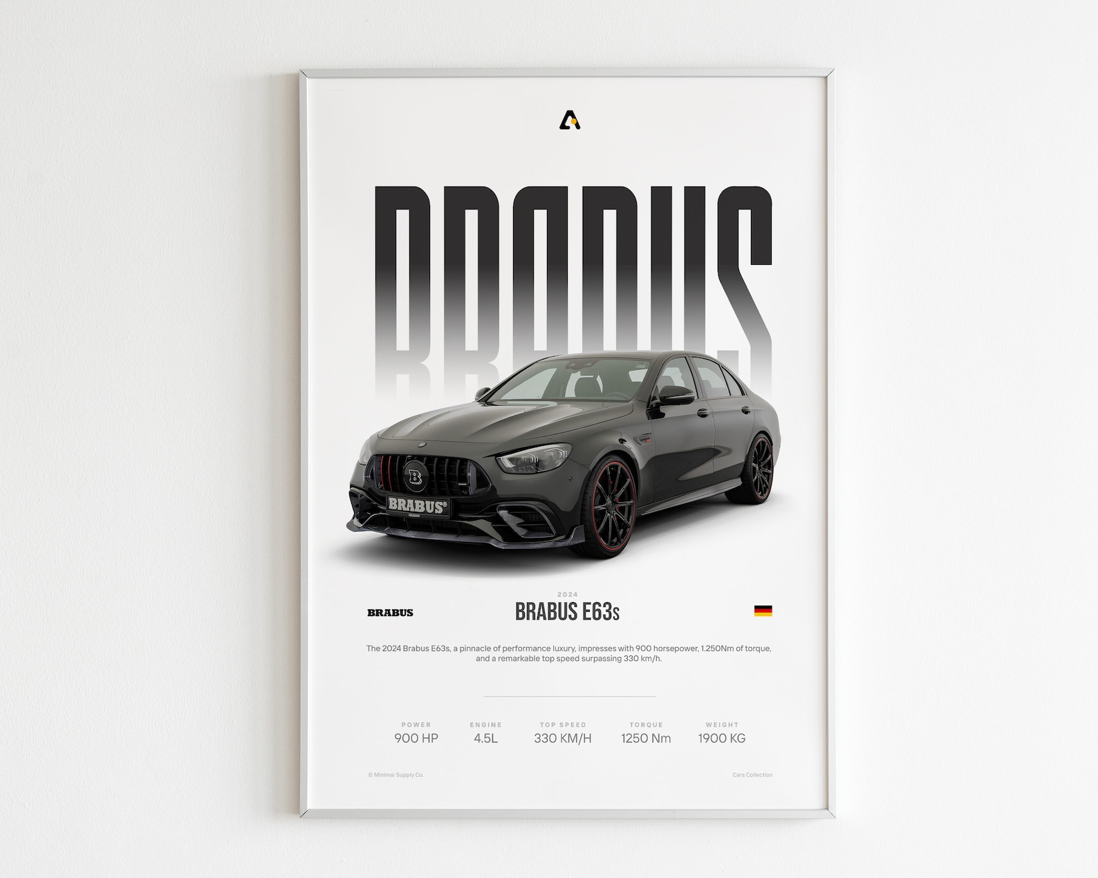 BRABUS E63s | mercedes E63 AMG Poster | Sports Car | luxury Wall Art ...