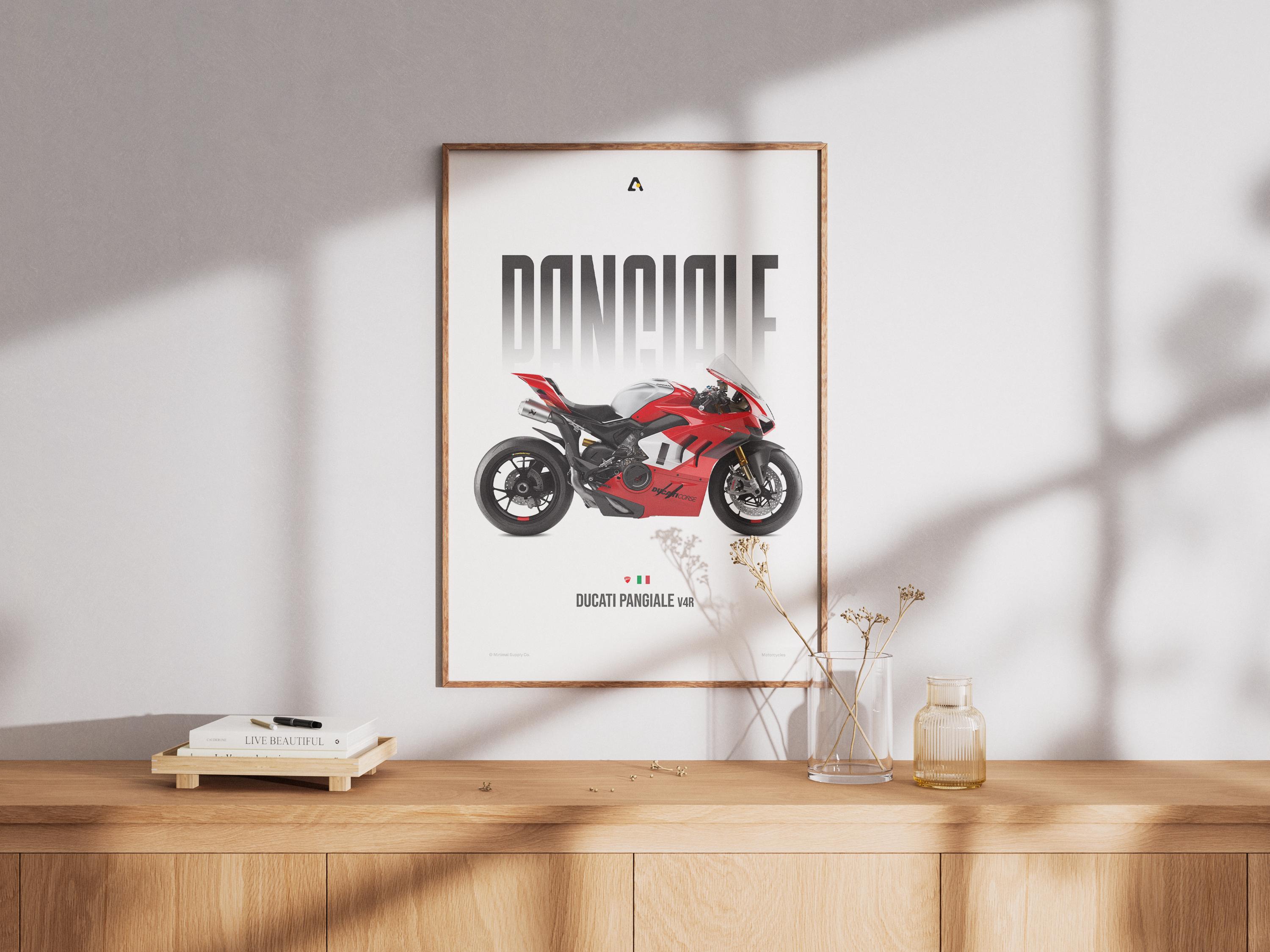 Ducati Panigale V4R Poster | Italian Superbike Wall Art | Ducati V4 ...