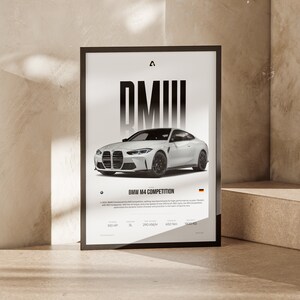 BMW M4 Competition | Supercar Wall Art | 2023 M4 BMW | BMW Poster | car ...