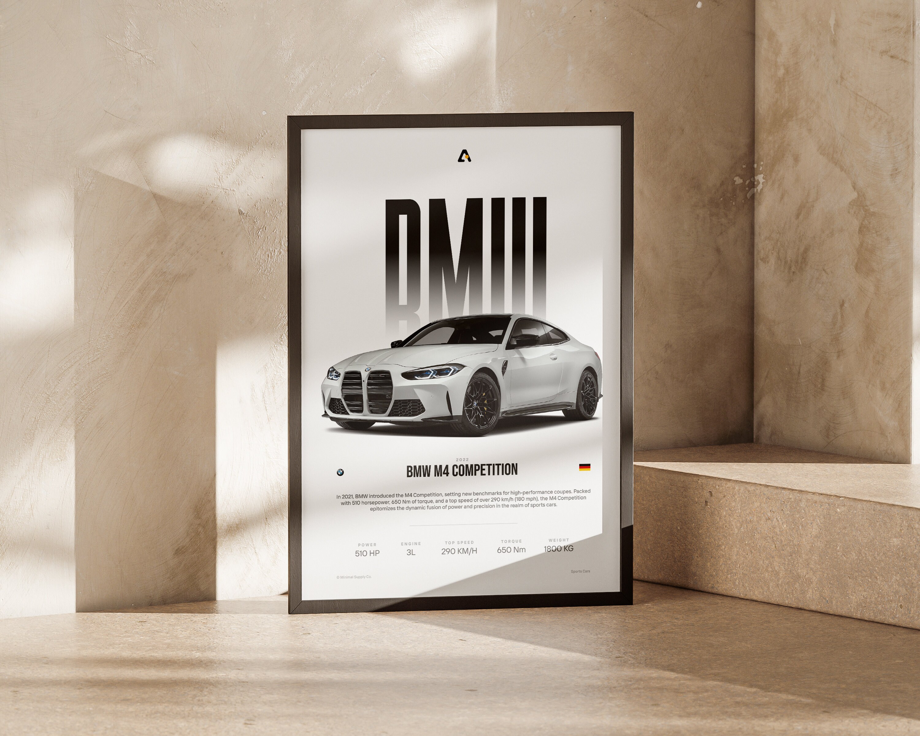 BMW M4 Competition | Supercar Wall Art | 2023 M4 BMW | BMW Poster | car ...