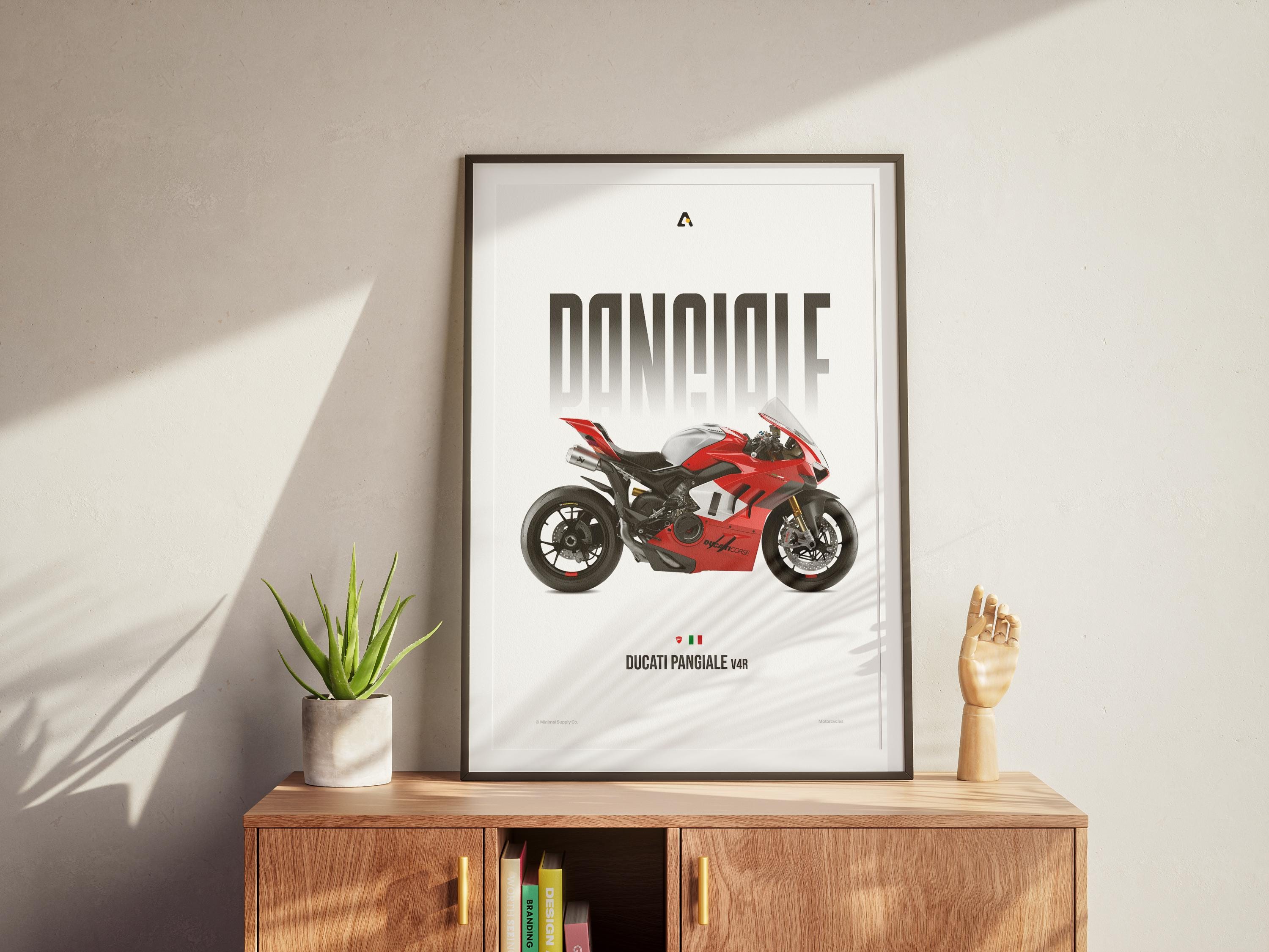 Ducati Panigale V4R Poster | Italian Superbike Wall Art | Ducati V4 ...