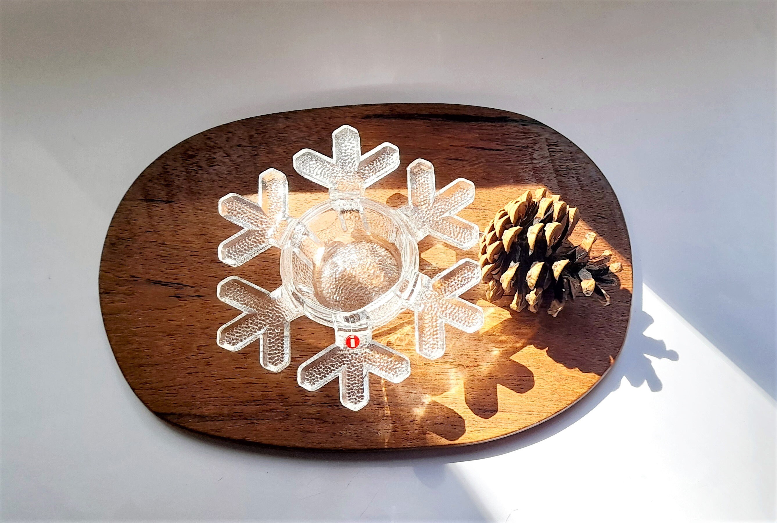 IITTALA Finland SNOW CRYSTAL Snowflake Candleholder Tea Light Votive ...
