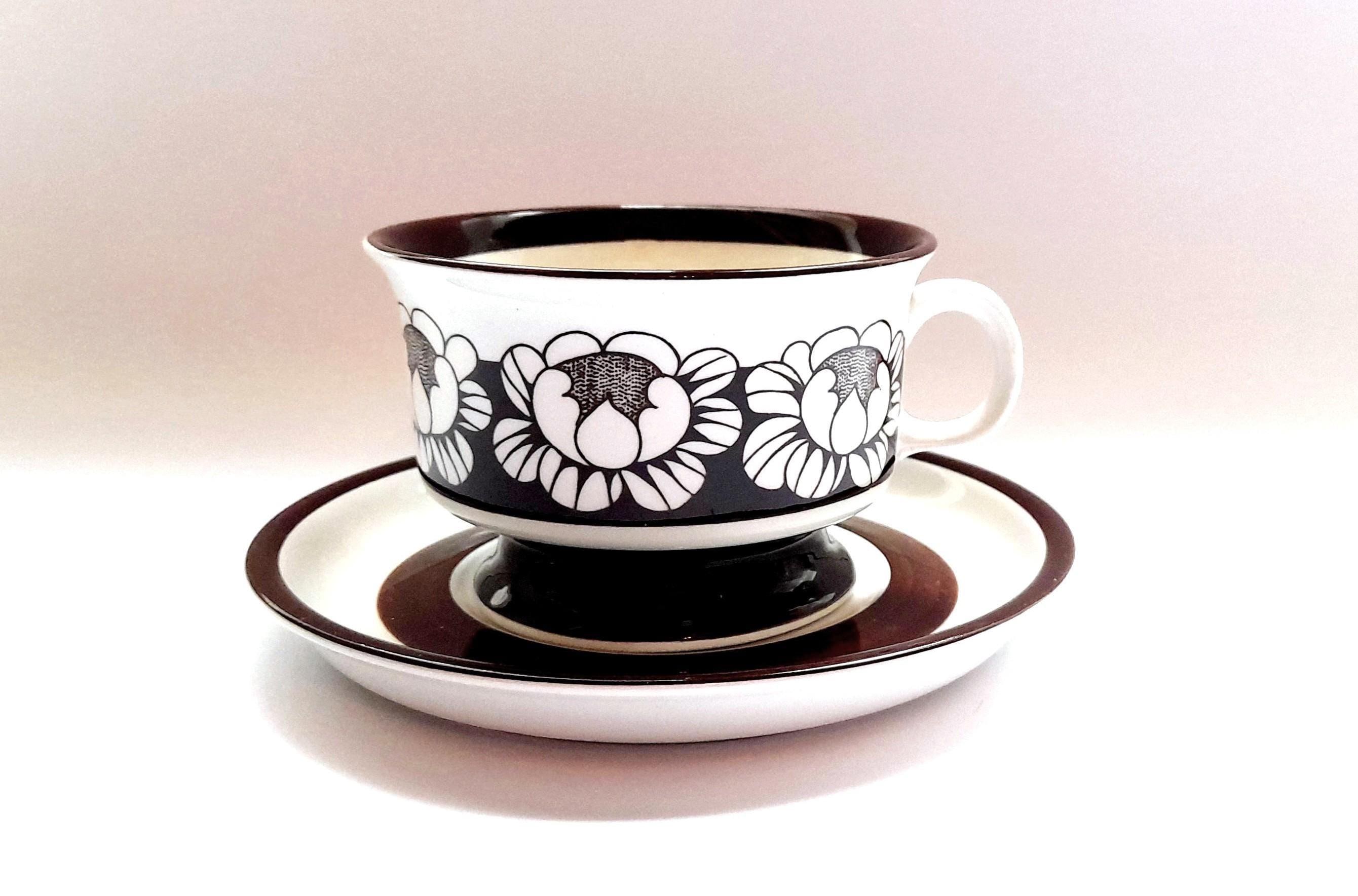 Arabia Finland Katrilli Teacup & Saucer Set Vintage Floral Design by ...