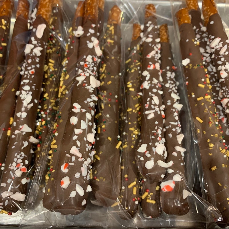 Chocolate Covered Pretzel Rods - Etsy