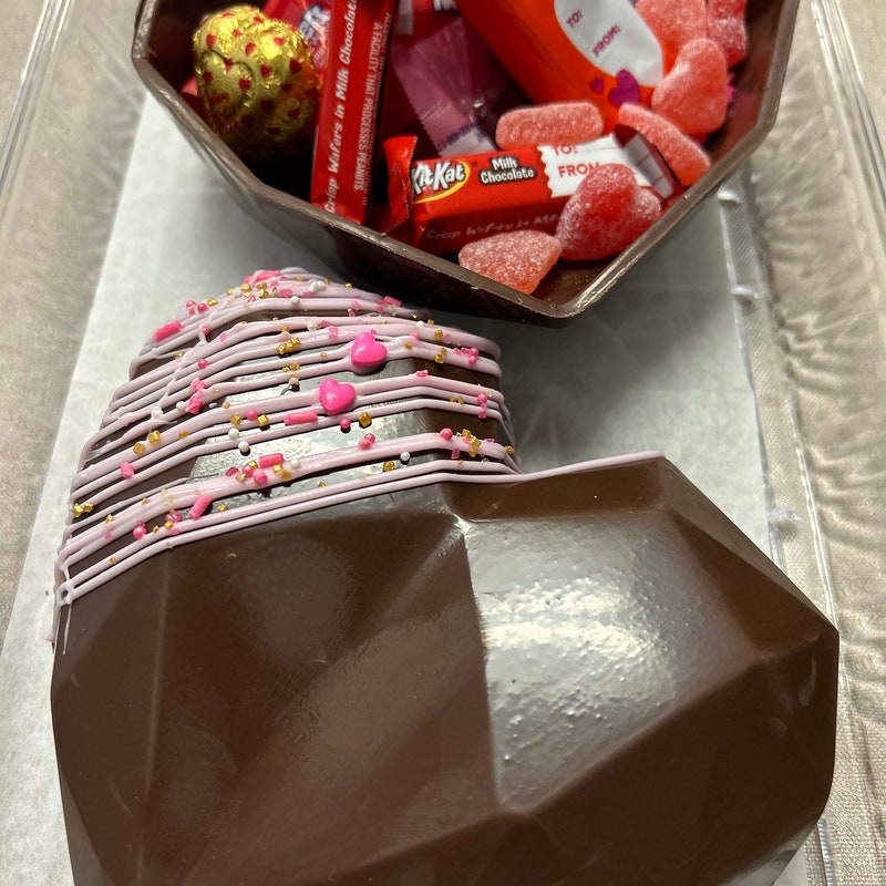 Chocolate Breakable Heart - Etsy