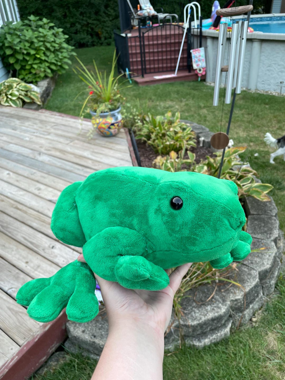 Cute Frog Plush Realistic Frog Plush Froggy Frog Toy Handmade Frog ...
