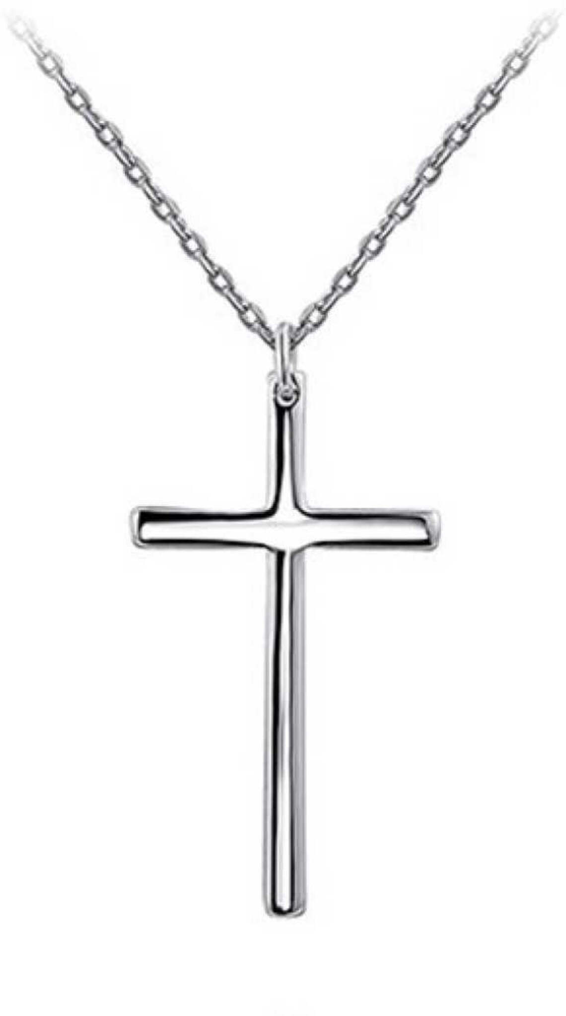 Holy Cross Sterling Silver Pendant Dainty trendy Necklace | Etsy