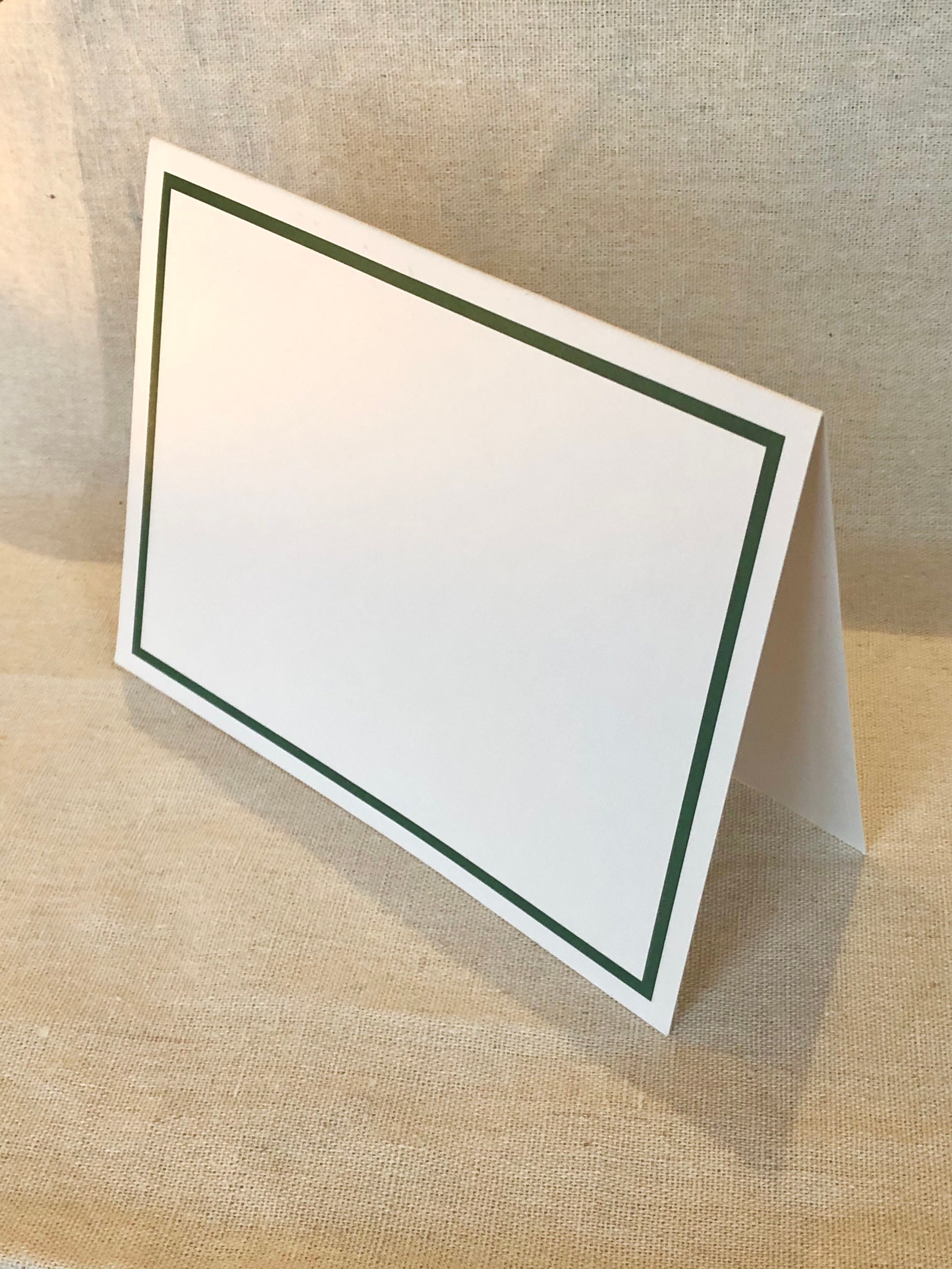 Folded Dark Green Border (pack of 10) - Etsy