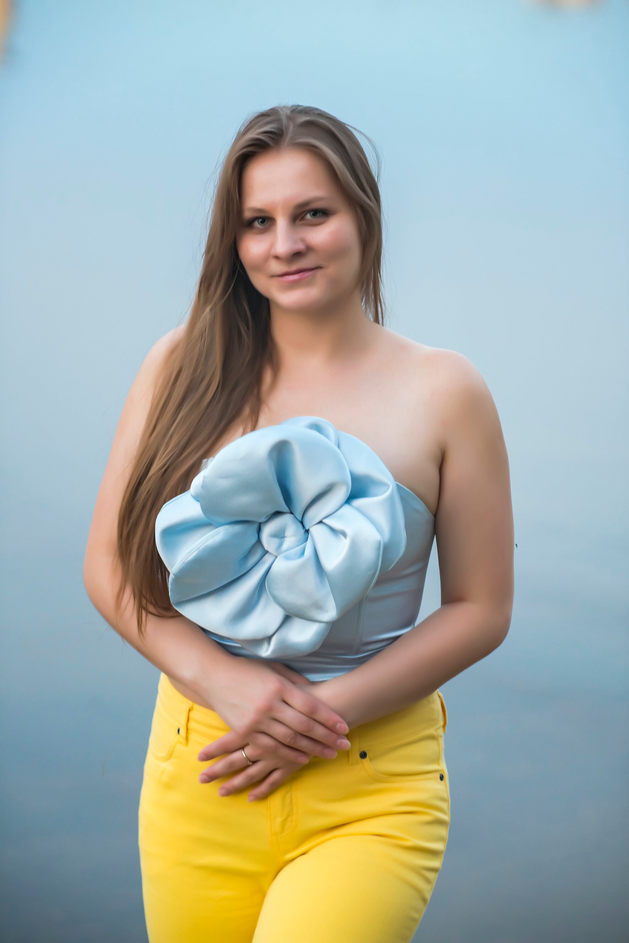 Corset Top With 3d Flower, Top With Flower, Flower Top, 3D Top With a ...