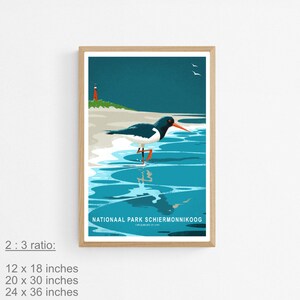 Oystercatcher Bird Poster, National Park Schiermonnikoog Art Print ...