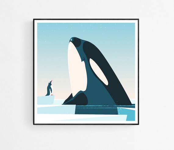 Orca Whale Penguin