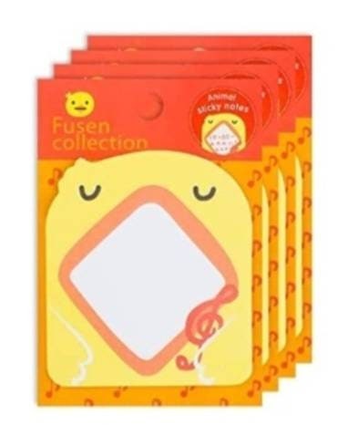 4 X Cute Animal Shaped Post-it Memo Sticky Note Pads school - Etsy UK