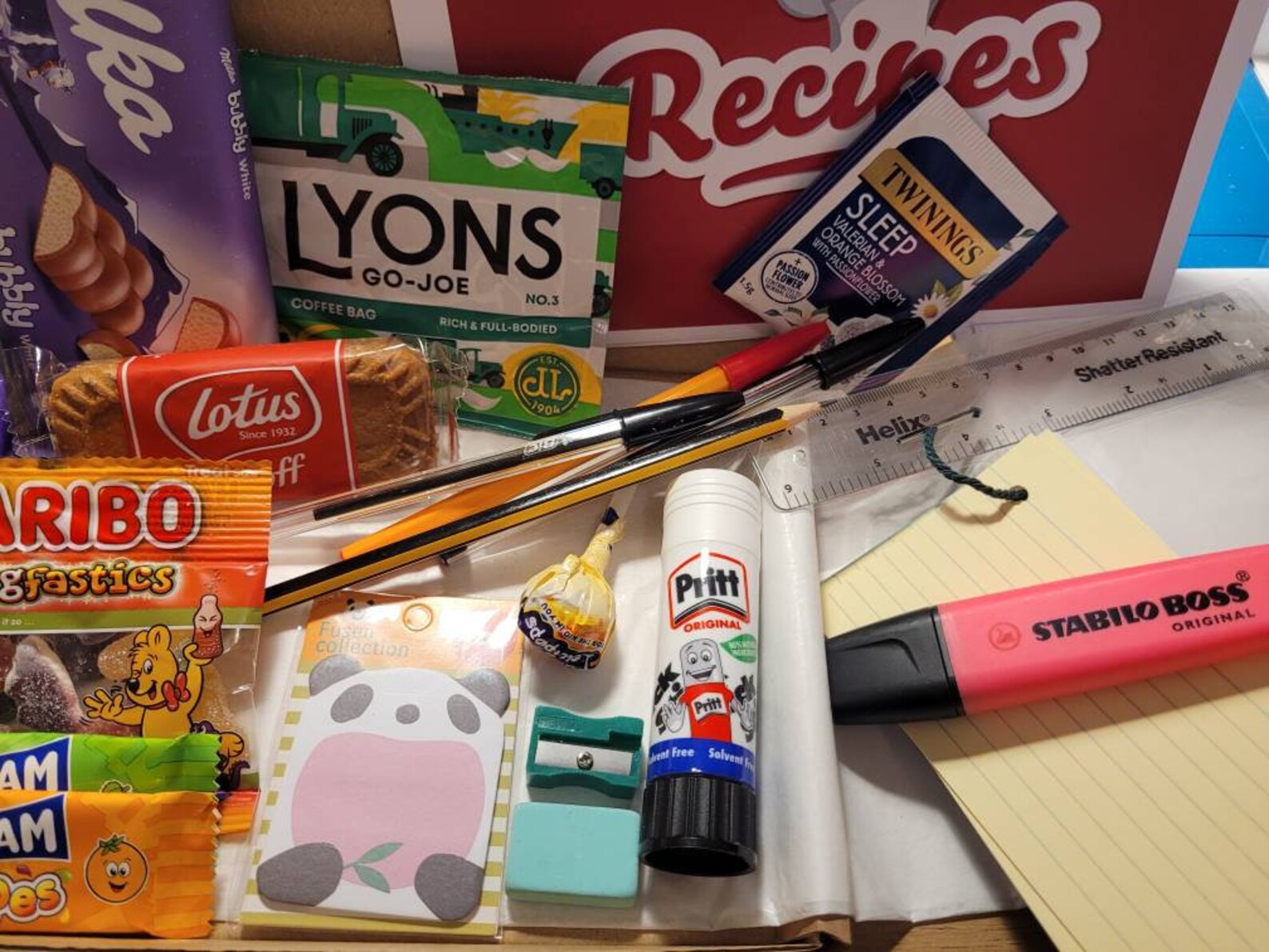 Uni Student Survival Kit gift Box freshers Week recipes games treats ...