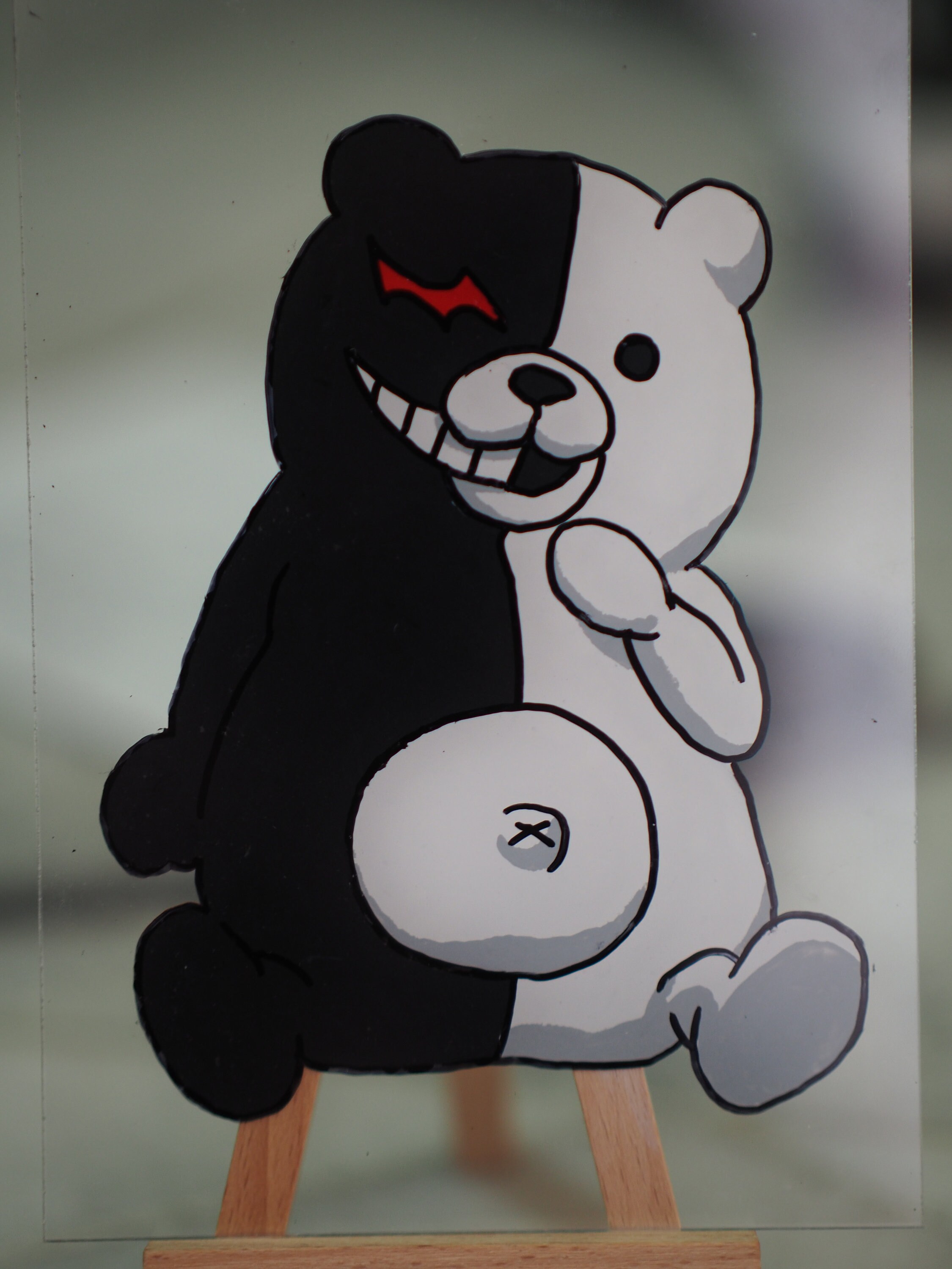 Monokuma Glass Painting - Etsy