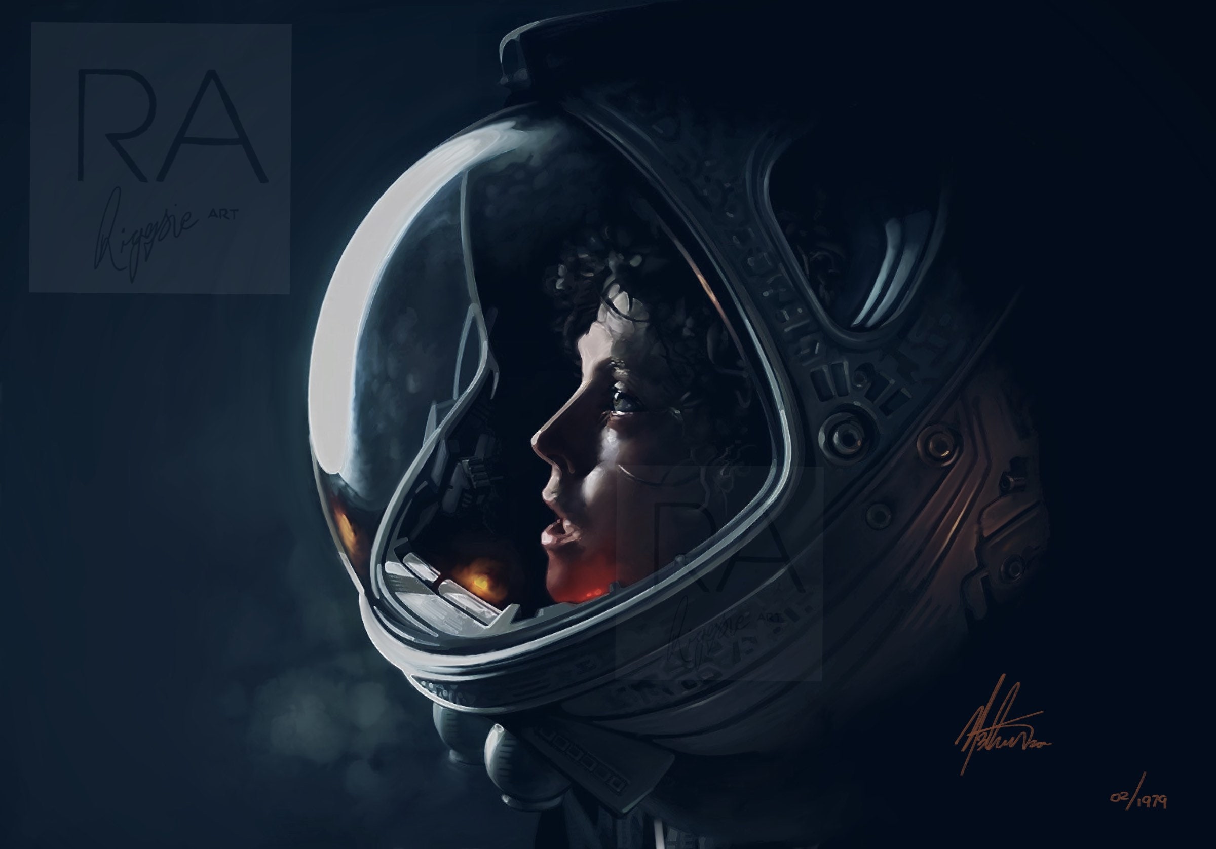 Alien Movie 1979 HR Geiger Aliens Sigourney Weaver LIMITED | Etsy