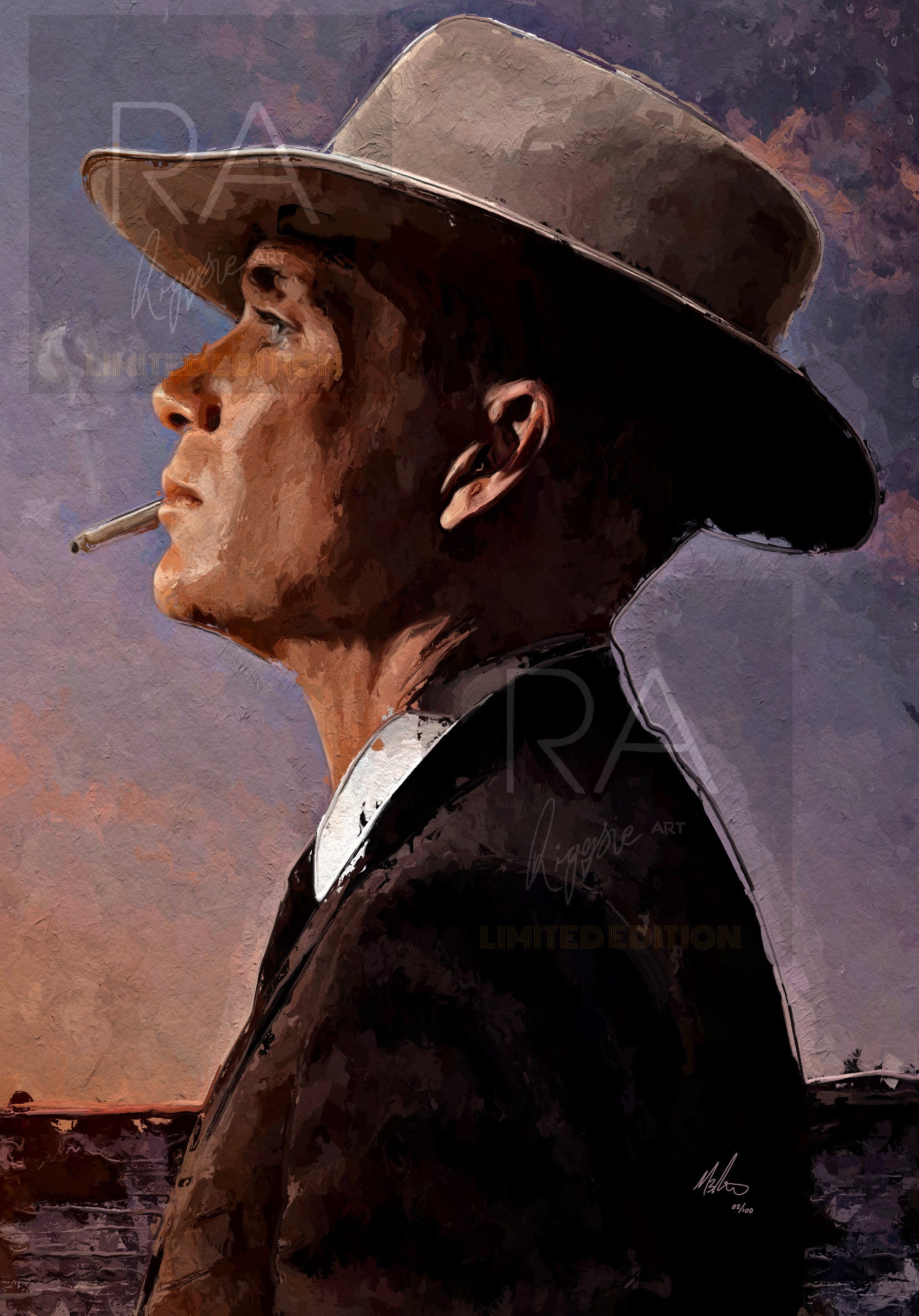 Oppenheimer Limited Edition Wall Art Print, Original Artwork, Unframe
