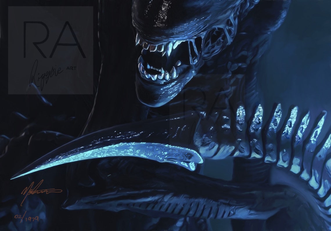 Alien Movie 1979 HR Geiger Aliens LIMITED EDITION Ridley Scott - Etsy ...