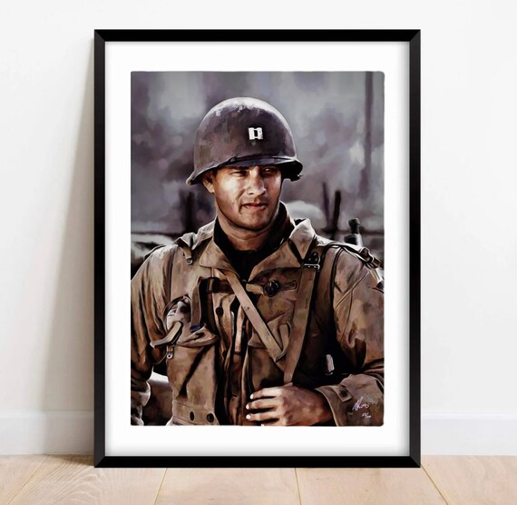 Saving Private Ryan Limited Edition Wall Art Print Tom Hanks - Etsy