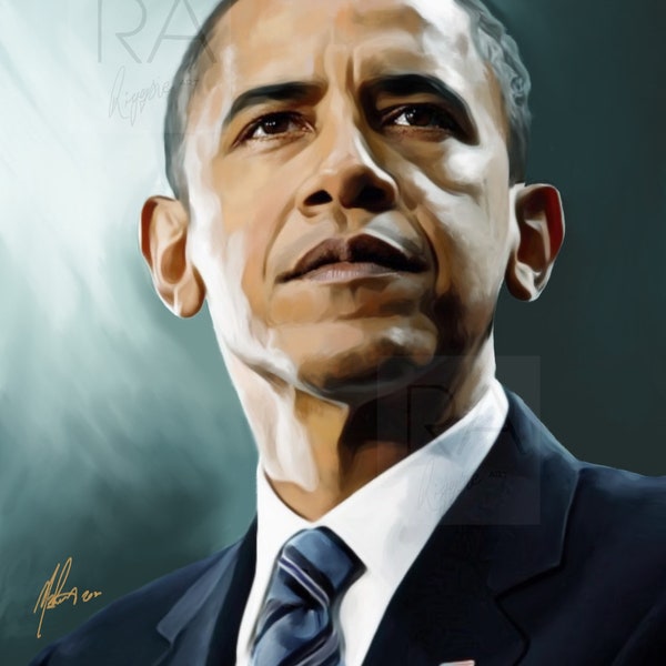 Barack Obama Print - Etsy