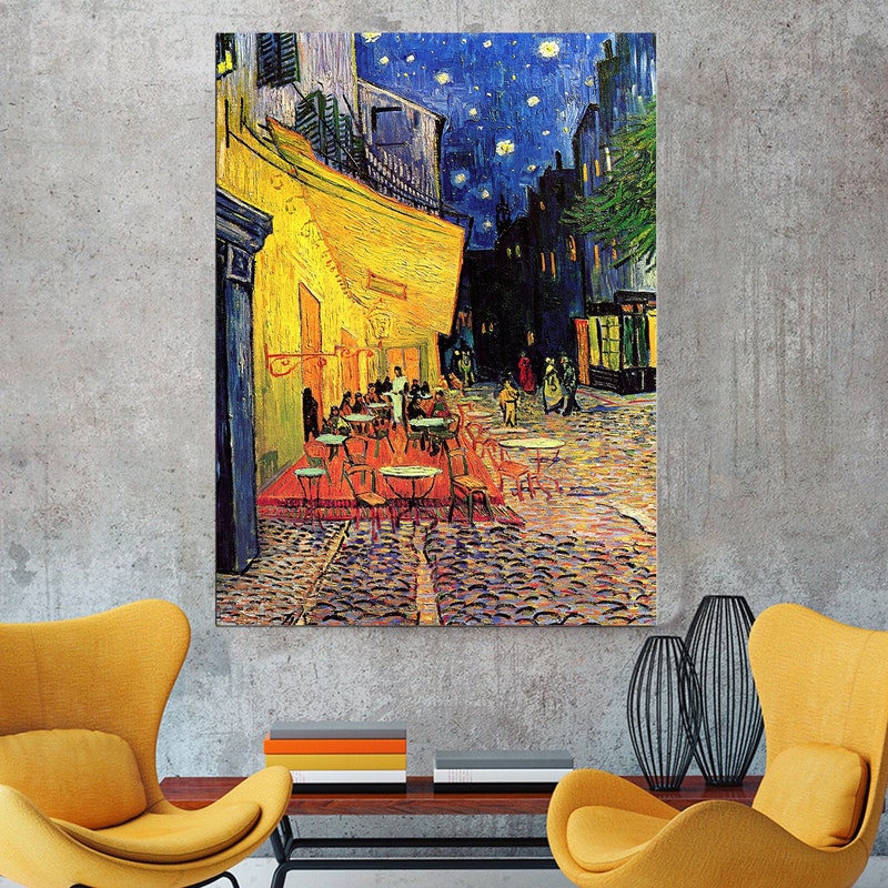 Cafe Painting - Etsy